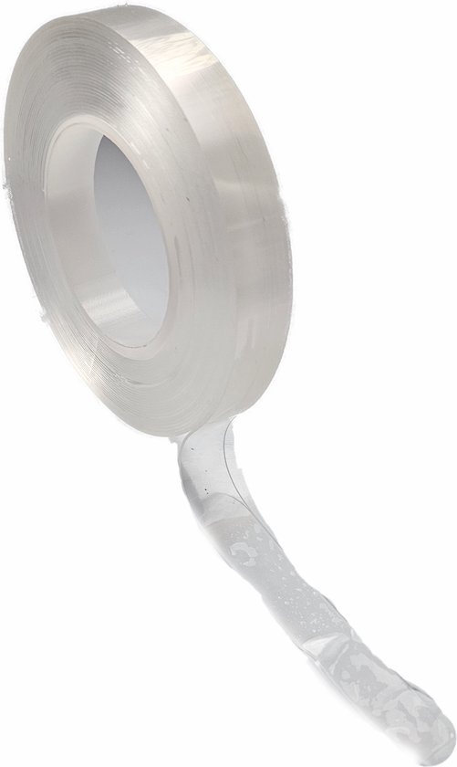 Dubbelzijdige tape - 5 Meter -1mm breed - Nano Doorzichtig Transparant plakband... | bol