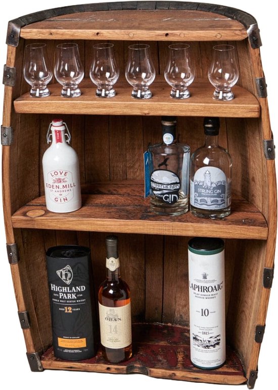Open Whiskykast van oude whiskyvaten Large - 60 x 30 x 90 cm ...