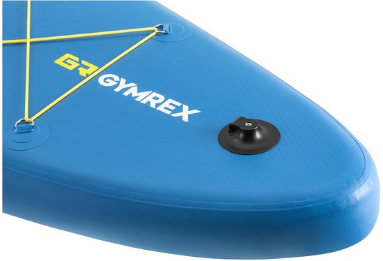 Gymrex Stand-up paddleboard - opblaasbaar - 125 kg - blauw - dubbele ...