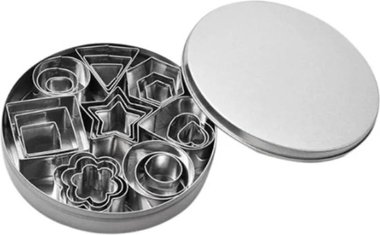 24 Stuks - Uitsteekvorm - Uitsteekvormen Set Rond Glad ...