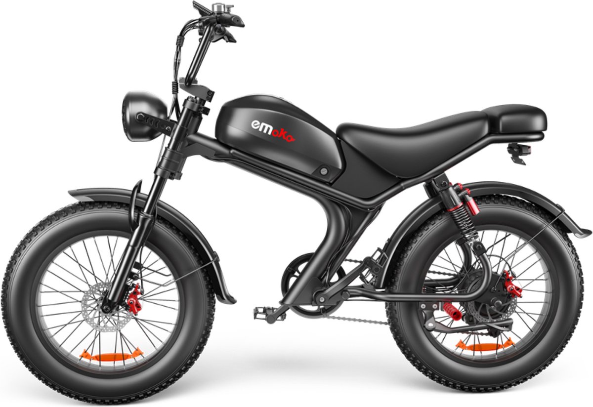 C91 Fatbike | Zwart met Groene velgen | E-bike | Fattire | Elektrische ...