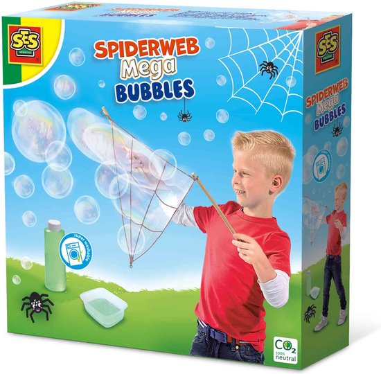 SES - Spinnenweb mega bubbles - sterk bellenblaassop - maak een spinnenweb van bellen... | bol