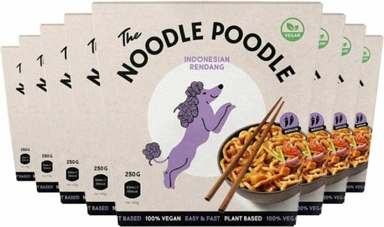 The Noodle Poodle - Indonesian Rendang - Noedels - 8 x 250g | bol