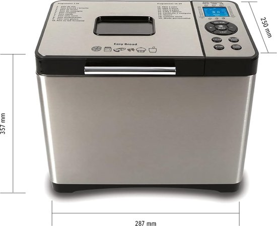 Broodbakmachine - Broodmachine - Meerdere Progamma's - Timer - Volledig ...