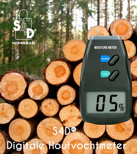 S4D® - Digitale Vochtmeter Voor Hout - Multifunctioneel - Papier ...