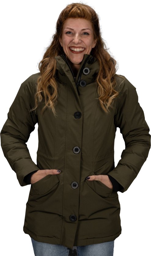 Rehall - MADISON-R -Womens Parka Jacket - XXL - Olijfgroen | bol