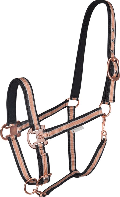 Waldhausen Halter glans Cob Zwart / Rose | bol