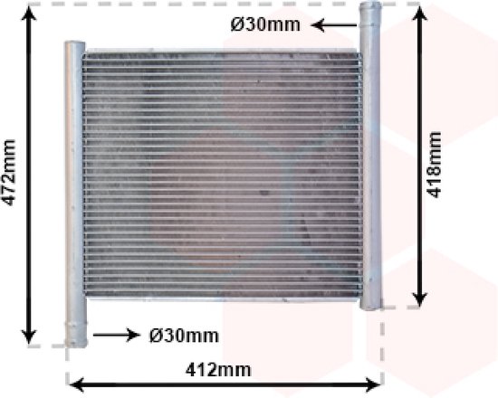 RADIATOR VOOR SMART CABRIO 450 2000-2004 0003428V006 | bol