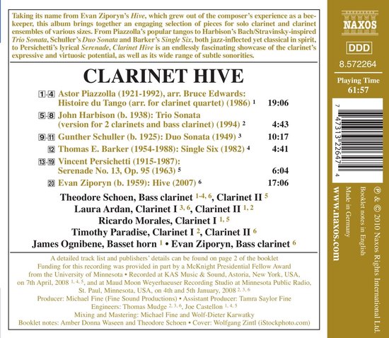 Various Artists - Clarinet Hive (CD), various artists | Muziek | bol
