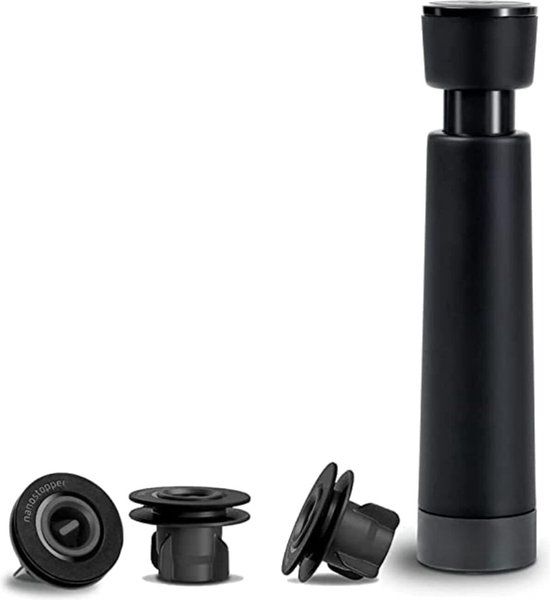 Wijn Vacuumpomp - Wijnstopper Vacuum - Stopper - Flesafsluiter | bol