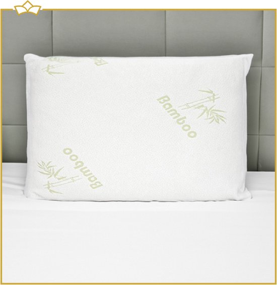 ATTREZZO® set van 2 Premium Bamboe kussens - 60x70 cm - Bamboo ...