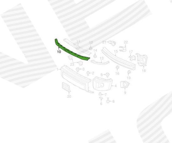 BUMPER BEVESTIGINGSBEUGELS VOOR TOYOTA TUNDRA 2014- 521140C030 Centraal ...