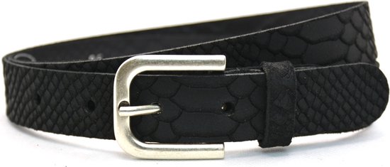 Take-it 3 cm smalle riem - damesriem - zwart - 100% leer - Maat 95 ...
