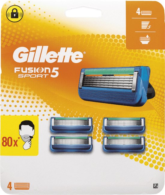 Gillette Fusion Sport Scheermesjes - 5 mesjes - Precisietrimmer - 4 ...