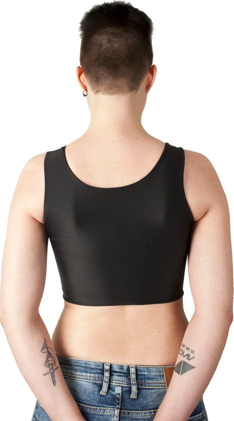 BWYA - Korte chest binder X-tra strong - XS - zwart | bol