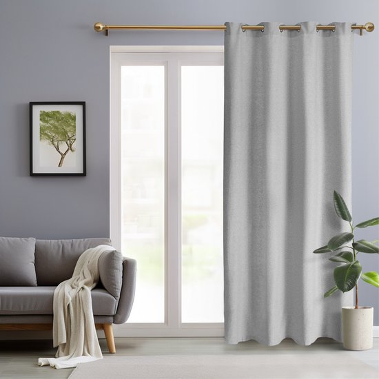 JEMIDI Kant-en-klaar gordijn 1 stuk - Gordijn met ringen 140 x 240 cm ...