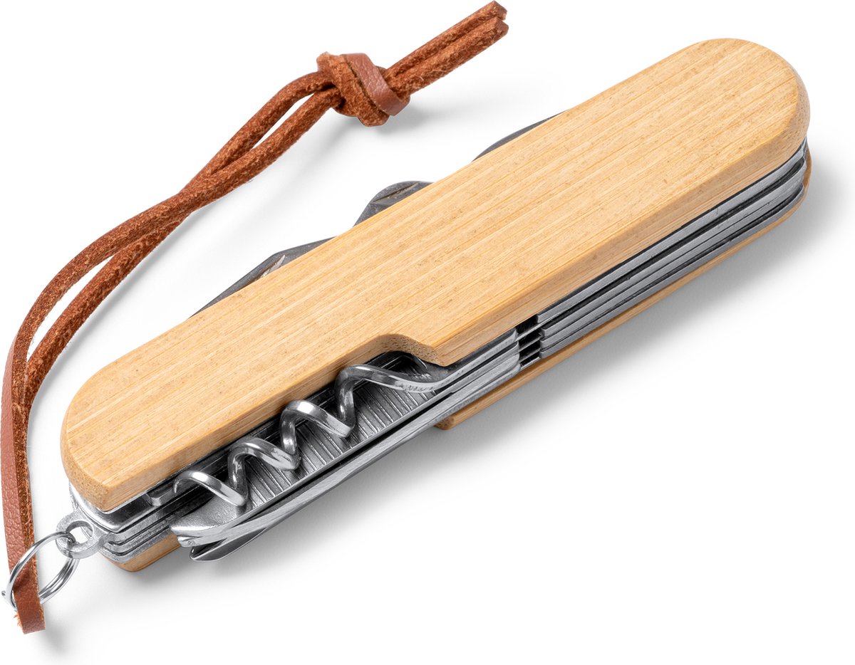 Multifunctioneel knipmes / Zwitsers zakmes met accessoires in roestvrij ...