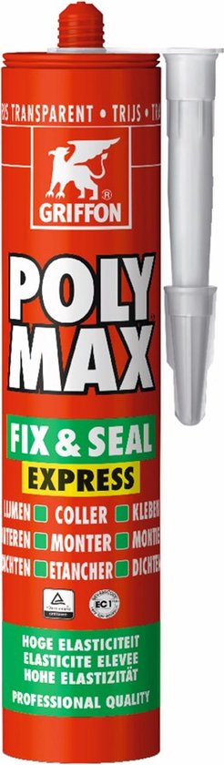 Griffon Poly Max® Fix & Seal Express Trijs Koker 300 g NL/FR/DE | bol
