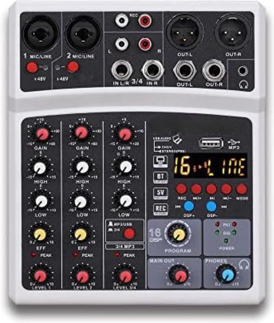 Mengpaneel dj - Mengpaneel mixer - Mengpaneel met versterker ...