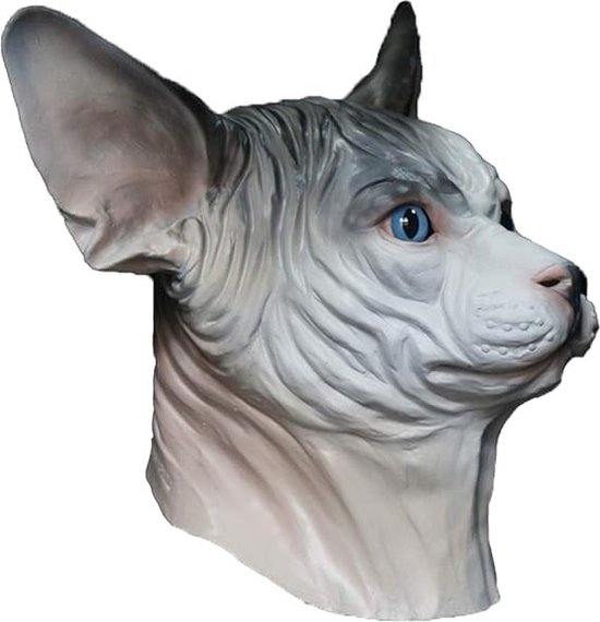 Naakte kat masker (grijs) | bol