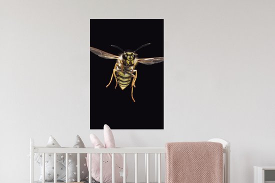 Muurstickers - Sticker Folie - Wesp - Insecten - Portret - 40x60 cm ...