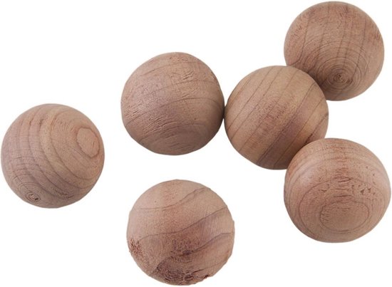 Metaltex Houten Mottenballen 6 Stuks | bol