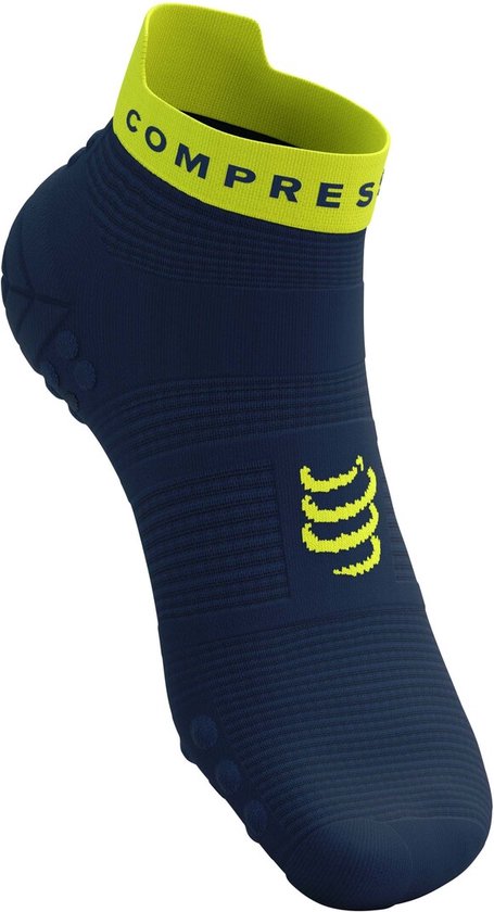 Pro Racing Socks v4.0 Run Low - Dress Blues/Green Sheen | bol