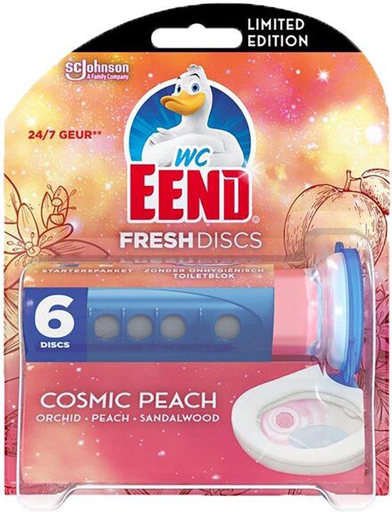 Wc eend fresh discs Cosmic Peach 6 x 6 discs limited edition | bol