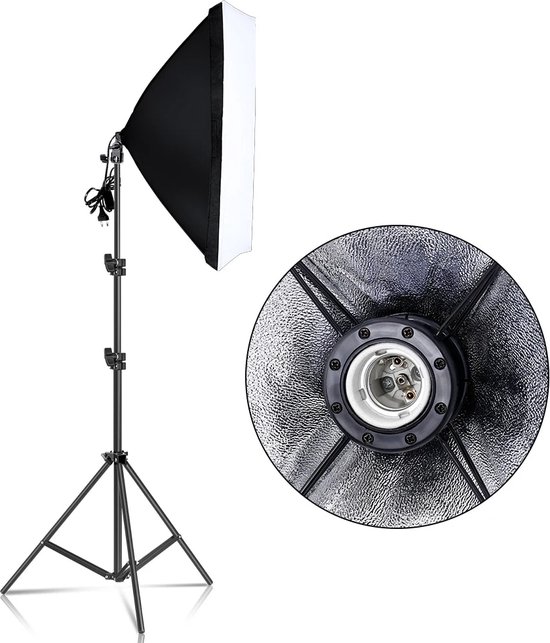 Softbox Met Statief Lat Boom Arm Led Geel Verlichting Kits 50X70Cm ...