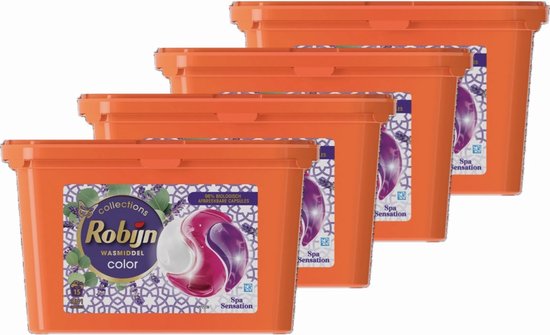 Robijn Color Spa Sensation 3-in-1 Wasmiddel Capsules - 4 x 15 ...