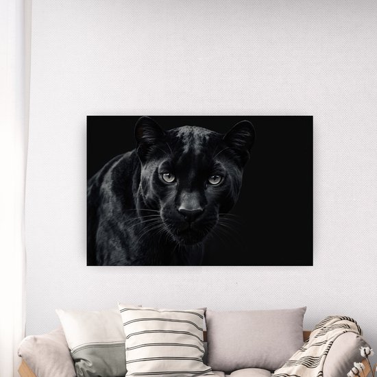 Zwarte panter poster - Donker muurdecoratie - Poster panter - Vintage ...