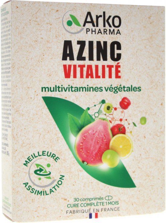 Arkopharma Azinc Vitality Multivitaminen 30 Tabletten | bol