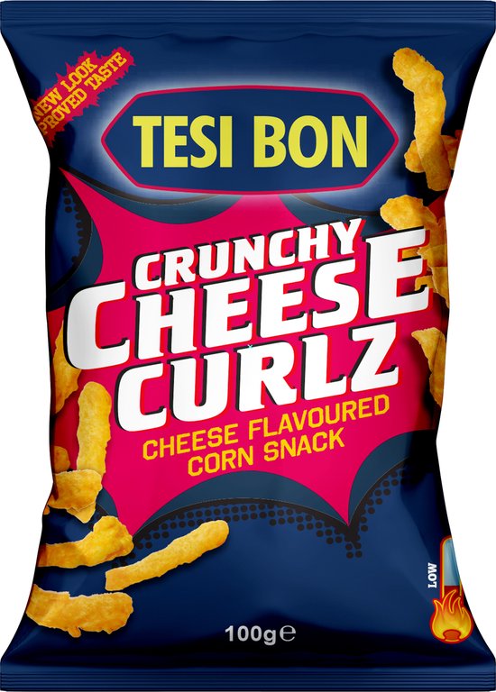 Tesi Bon Crunchy Cheese Curlz (14st) | bol