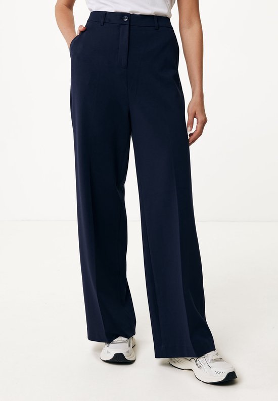 Comfort Wide Leg Pantalon Dames - Navy - Maat 38 | bol
