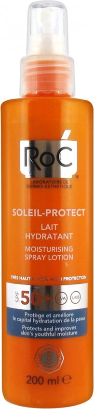 RoC Soleil-Protect Moisturising Spray Lotion - 200 ml (SPF 50+) | bol
