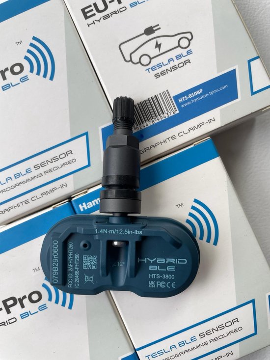 Set (4 st) TPMS Bluetooth sensoren voor TESLA Model Y, Model 3, Model S ...