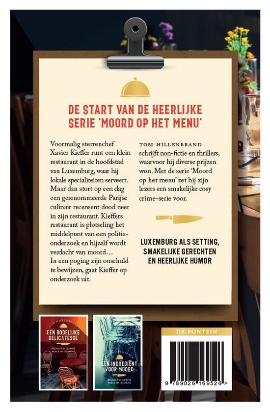 Moord op het menu 1 - Moord aan tafel, Tom Hillenbrand | 9789026169526 ...