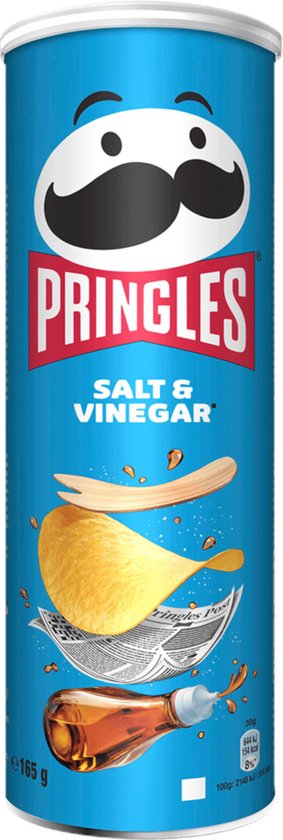 9x Pringles Chips Salt & Vinegar 165 gr | bol
