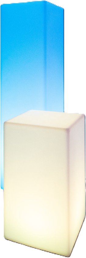 Led Sokkel/Zuil/Pilaar Vierkant - 30 X 30 X 50 Cm (lxbxh) - Polyester ...