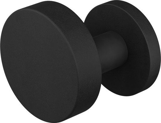 Deurknop - Zwart - RVS - GPF - GPF9860.61-00L Zwart excentrische knop ...
