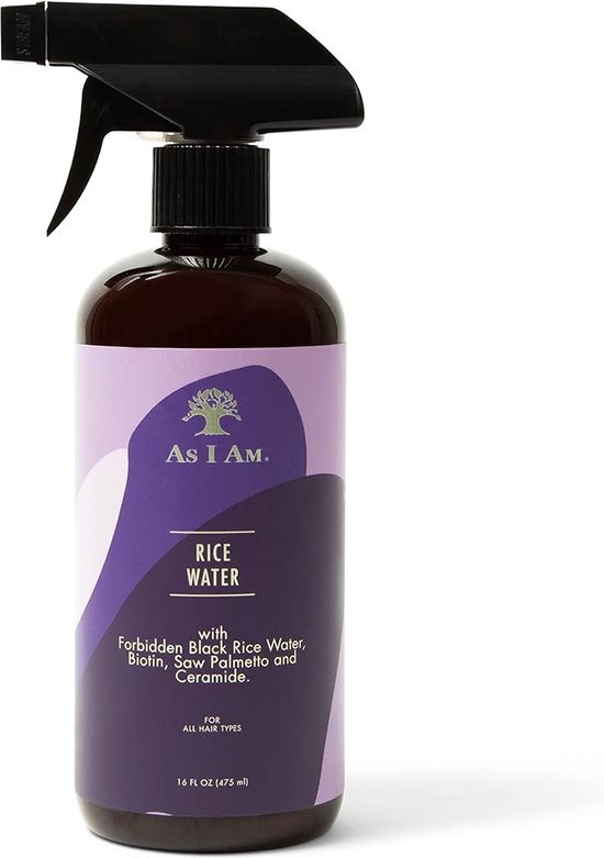 As I Am Rice Water Spray w/ Forbidden Black Rice 16oz | bol