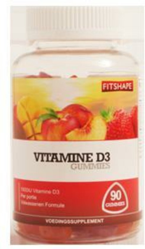 Fitshape Vitamine D3 Gummies 90 stuks | bol