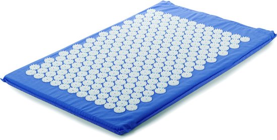 Spijkermat – Blauw/Wit – Acupressuur Mat - Spijkerbed - | bol