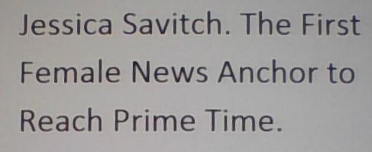 Jessica Savitch. The First Female News Anchor To Reach Prime Time ...