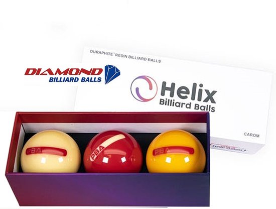 Diamond Helix PBA 61,5mm Phenolic Billiard Balls - Set Professionele ...