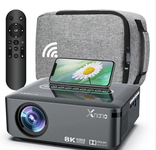 Xnano Draagbare beamer X1 2024 - Ultra HD - 8K ondersteuning - 12.000 ...