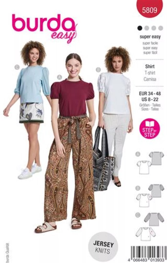 Burda nr.5809 maat 34-48 | bol