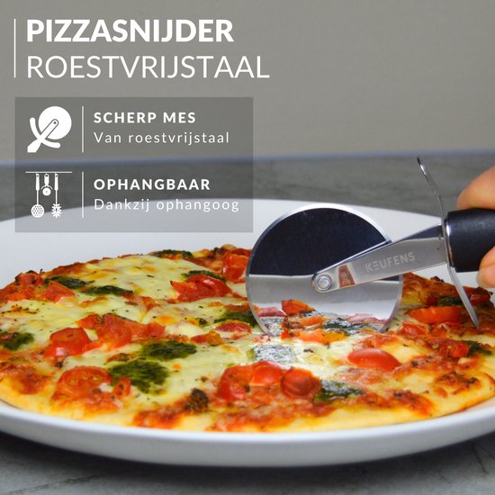 Keufens Pizzasnijder - RVS - Vaatwasserbestendig - Pizza Snijder ...