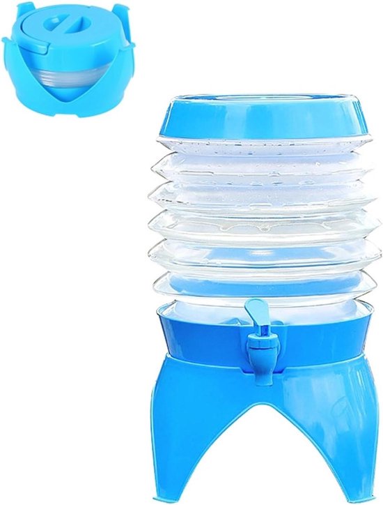 Opvouwbare watercontainer met kraan - 5 liter capaciteit - camping en ...