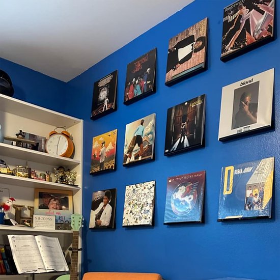 YONO LP Opbergsysteem Acryl - Houder aan de Muur - Platen Standaard ...